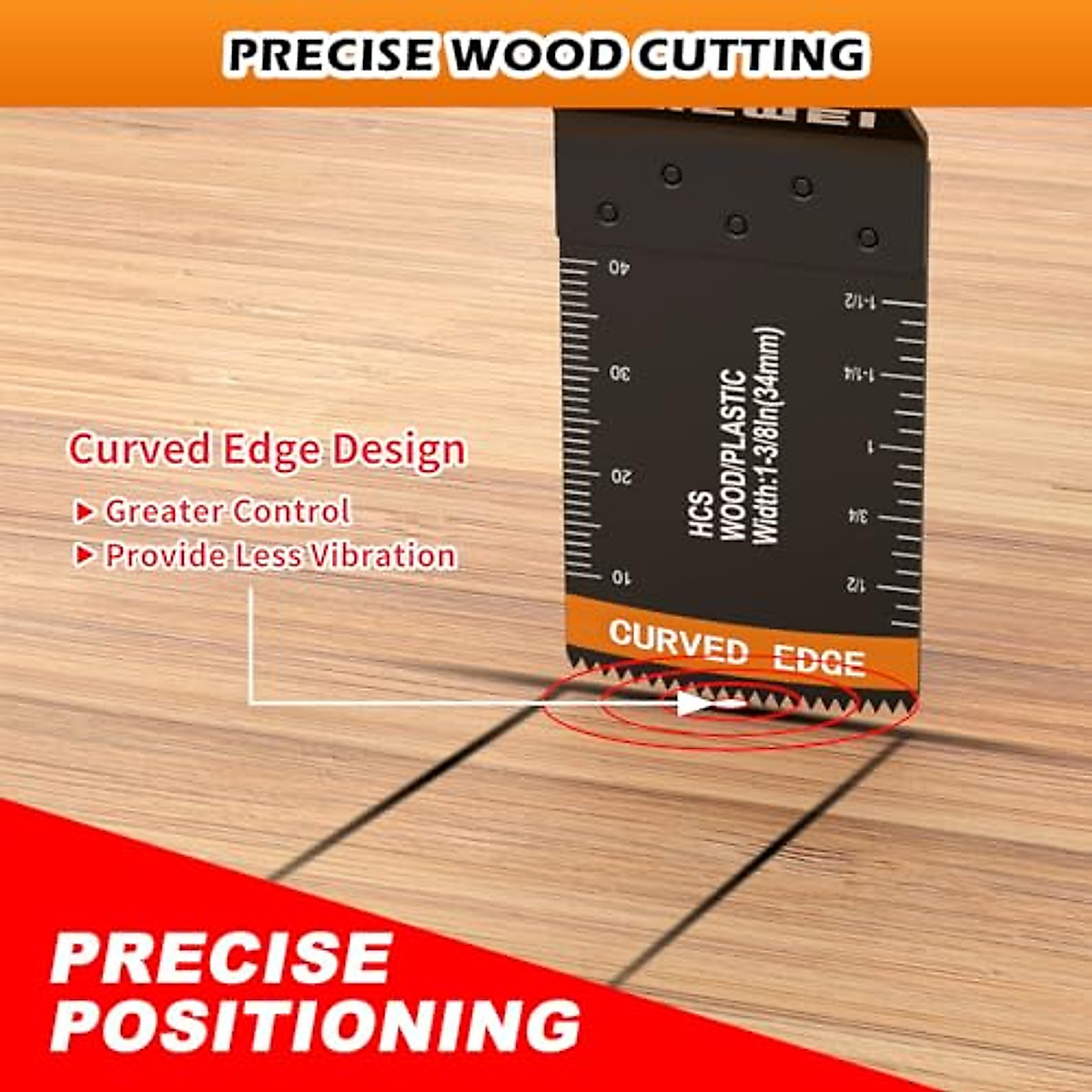 AMZWEI 24 Packs Metal Wood Oscillating Multitool Quick Release Saw Blades Compatible with Fein Multimaster Porter Cable Black & Decker Bosch Craftsman Ridgid Ryobi Makita Milwaukee Rockwell