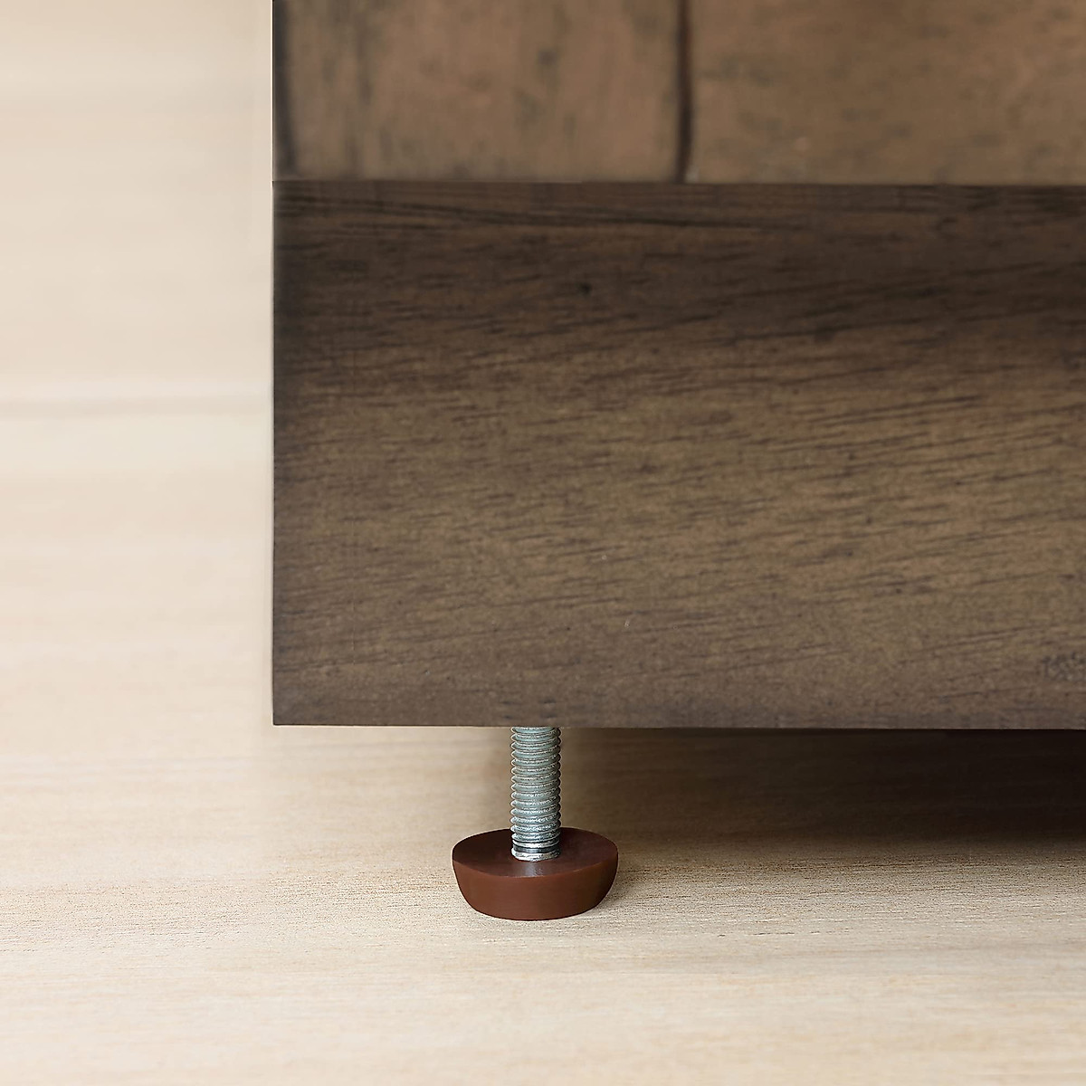 OVE Decors Maya Plus 72 in. Double Sink Bathroom Vanity in Almond Latte Finish, Black Hardware and Included Power Bar