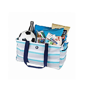 geckobrands Large Utility Tote - Spacious and Durable Multipurpose Tote Bag for Beach, Travel, Shopping, and Outdoor Activities