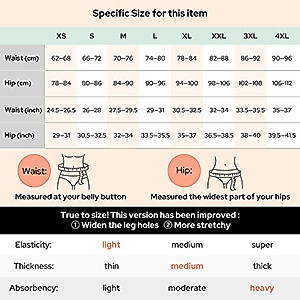 YooTime Sport Period Panties, Cotton Period Underwear for Women Teen Girls Heavy Flow, Nightwear Hipster Panties with Storage Bag Grey/3Pack/M