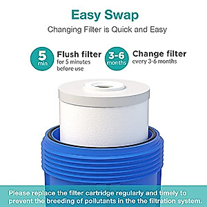 5 Micron 10" x 4.5" Sediment and Carbon Whole House Water Filters SimPure Replacement Cartridge for GE FXHTC, GXWH40L, RFC-BB / 155141-43, FC15B, HB18B, WRC25HD, WDGD-5005, W10-PR, W15-PR, 3-Pack