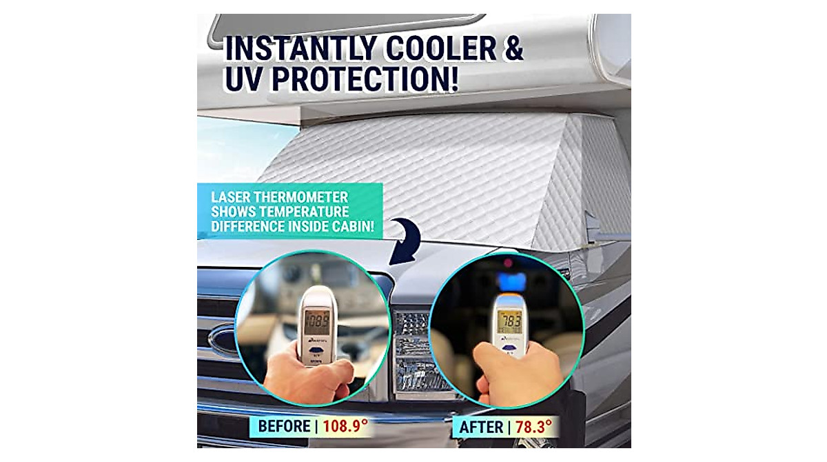 LATCH.IT Class C RV Windshield Cover - Ultimate Protection