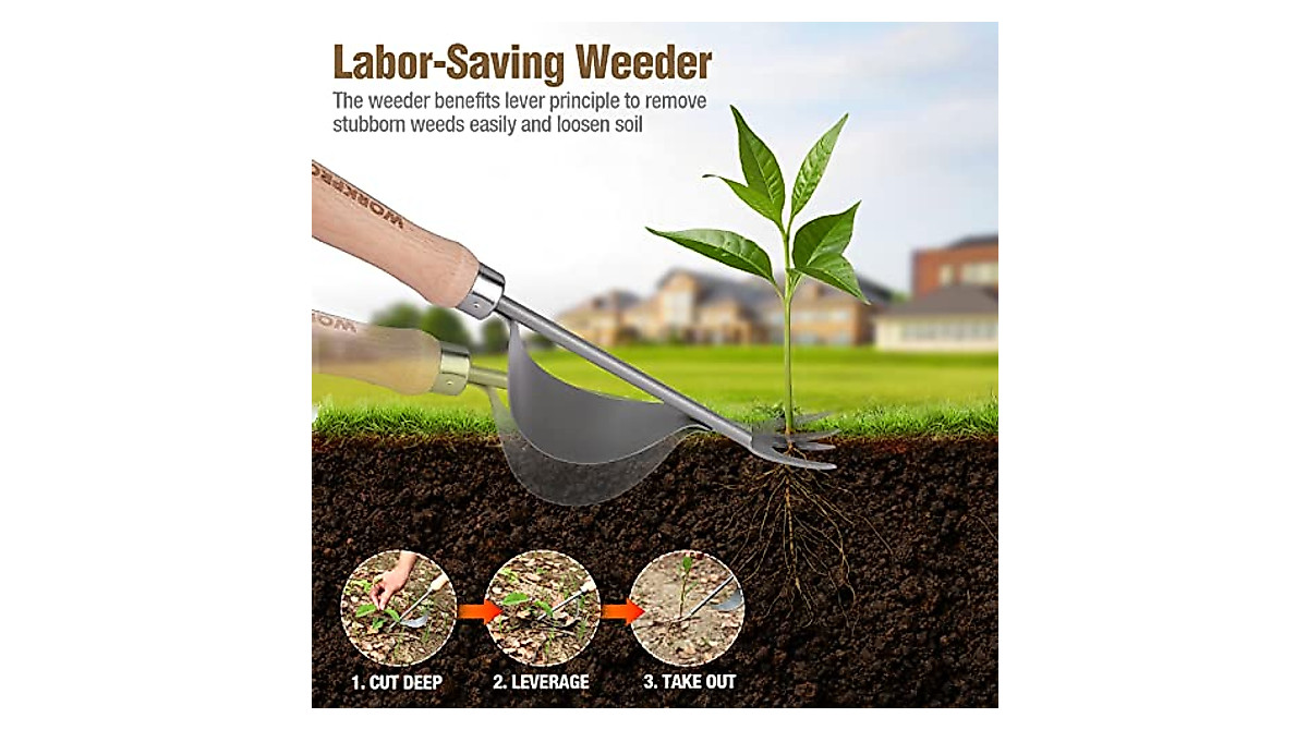 WORKPRO Garden Tool Set - Heavy Duty 5-Piece Gardening Kit for ...