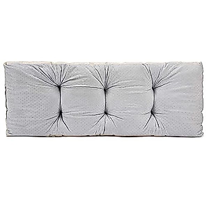 SEKUMDAN Bench Cushion Outdoor Chair Lounge Cushions Durable Non-Skid Tufted Overfilled Seat Pad for Porch Swing Piano Loveseat Outdoor Indoor Furniture (36 in L x 14 in W x 2.5 in T, Cream)