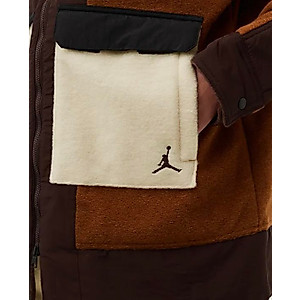 Jordan WOMEN'S COZY GIRL JACKET, PECAN/BROWN BASALT/BLACK/BROWN BASALT, MEDIUM