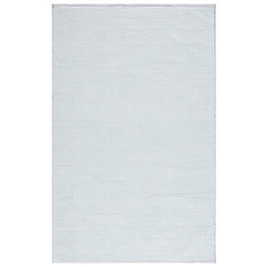 SAFAVIEH Montauk Collection Area Rug - 8' x 10', Turquoise & Grey, Flat Weave Farmhouse Boho Cotton Design, Easy Care, Ideal for High Traffic Areas in Living Room, Bedroom (MTK701K)
