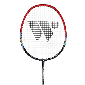 WISH FusionTec 917 – Badminton Racket and Case – Includes 1 Badminton Racket and 1 Badminton Bag – Excellent Badminton Grip – Great for Competitive Badminton Games, Red