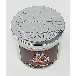 Spiced Gingerbread Candle ~ Gingerbread Scented Soy Candle ~ Available in Glass 3 Wick Jar & Mason Jar ~ All Natural Premium Soy Candle (Large 3 Wick)