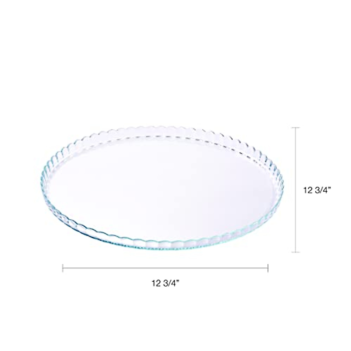 Pasabahce Premium Clear Glass Servicing Tray, Uniqe Desing Cake Stands, Server Plate, Great For Cup Cakes, Cookies, Snacks, and Fruits, Perfect for Parties, Gifts, Housewarming, Weddings, Anniversary