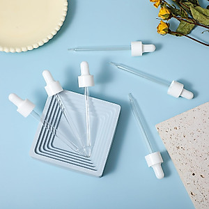 Lusofie 6PCS Glass Dropper Pipettes Beverage Mix Configurator Suitable Bubly SodaStream Drop Flavor Seltzer Flavor Drops for Sparkling Flavor SodaStream Accessories Mix Carbonated Drink Mix