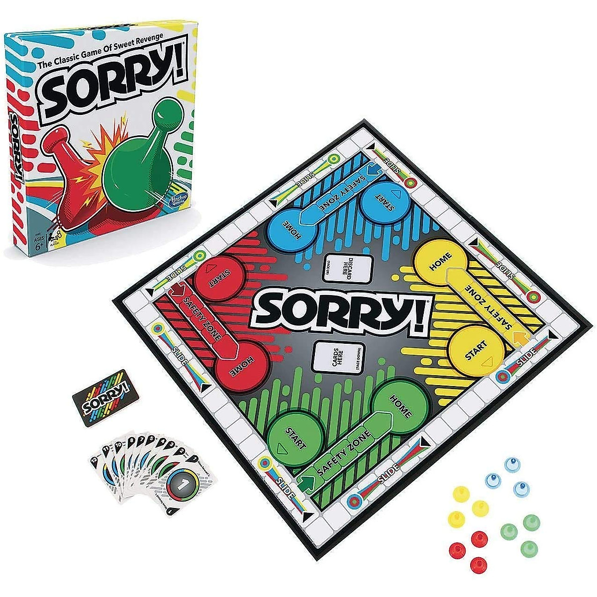 Classic Sorry!, Yahtzee, & Connect 4 Bundle | Friends, Family Indoor or Outdoor Party Game|Fun Strategy Board Games for Kids | Ages 6 and Up