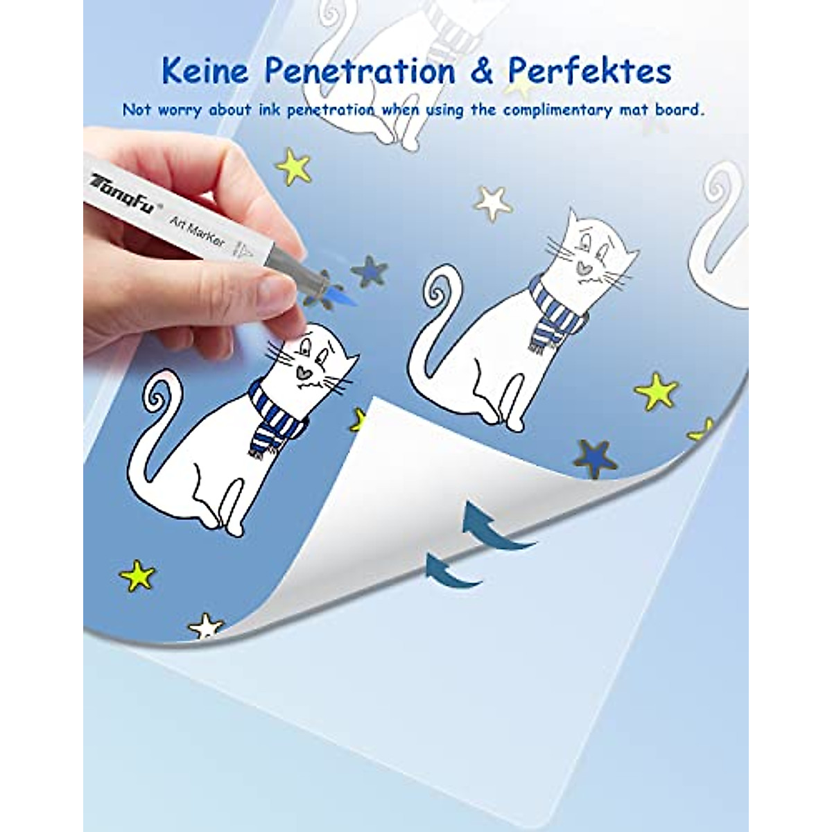 TongFu 24+1 Alcohol Markers Set, Art Marker Depicting Smoother Strokes,Upgraded Quality Ink,Safe,1s Quick-drying, Non Fading,Colorful,for Artist,Adults,Children Illustration Designing Drawing Marker