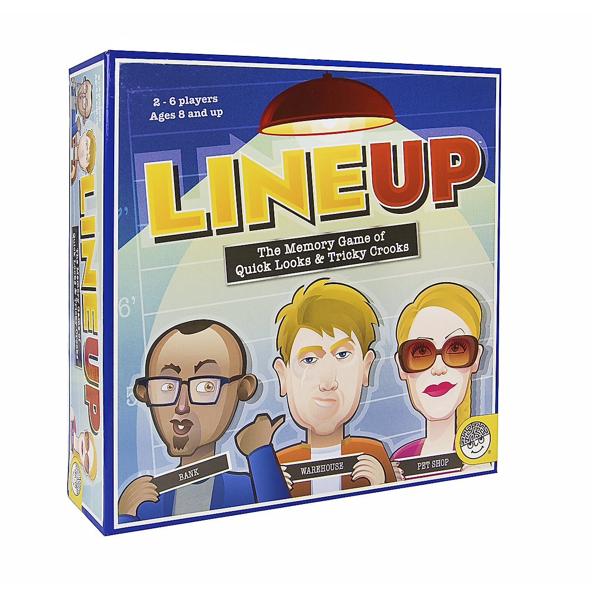 MindWare LineUp – Stimulating Memory Board Game with a Great Playing Time and Comical Crime Mystery Suspense for Ages 8 and Up