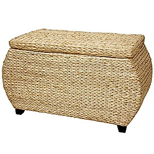 Oriental Furniture 31-Inch Rush Grass Storage Chest