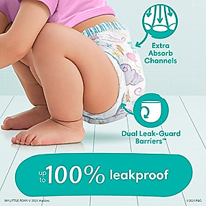 Pampers Easy Ups Training Underwear Girls, 5T-6T Size 7 Diapers, 46 Count (Packaging & Prints May Vary) (Pack of 2)