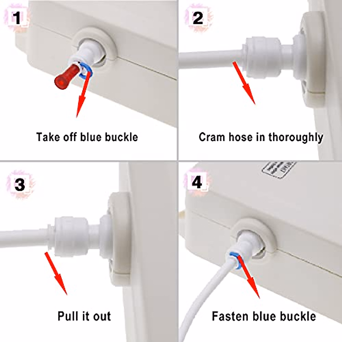 FlowFluid Bottled Adjustable Drinking Water Pump System Single-Tube Power 25W, Bottled Water Dispensing 2L Flow Electric Water Pump for 5 Gallon Bottle Water for Coffee,Refrigerators,Ice Maker,Faucet