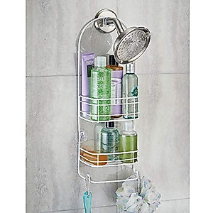 iDesign InterDesign Rondo Bathroom Shower Caddy for Shampoo, Conditioner, Soap-White