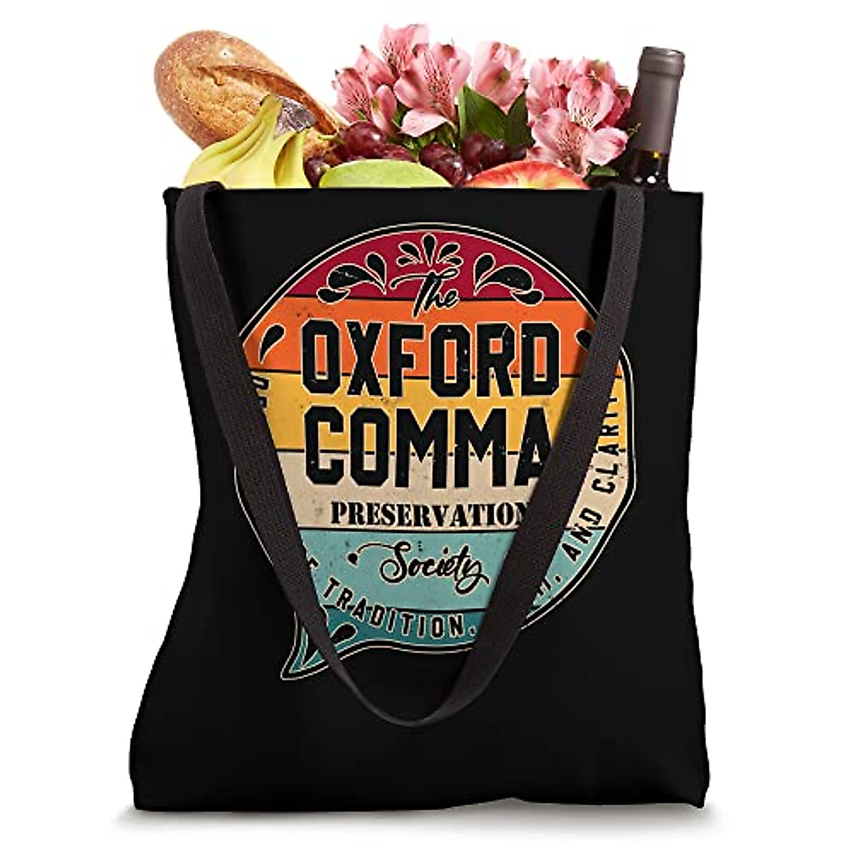 The Oxford Comma Preservation Society Team Oxford Vintage Tote Bag