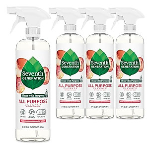 Seventh Generation All Purpose Cleaner, Degreasing Formula, Fresh Morning Meadow Scent, 23 oz (Pack of 4)