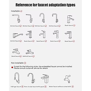 Kitchen faucet head replacement,3 Spray Modes Faucet Aerator,sink faucet head sprayer head replacement，Infinite angles Movable Faucet Extender for Kitchen Sink for Washing Face Shampoo