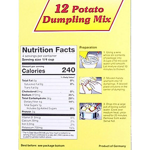 Dr. Willi Knoll 12 Potato Dumpling Mix 10oz