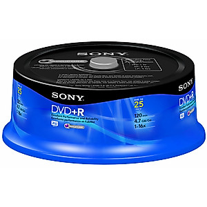 Sony 25DPR47RS4 DVD+R Recordable (25 Disc Spindle)