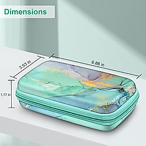 Fintie Protective Case for Kodak Step/Kodak Mini 2 HD/Kodak PRINTOMATIC/Kodak Smile Camera & Printer - Shockproof Hard Shell Carrying Case with Inner Pocket, Emerald Marble