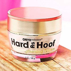 Hard As Hoof Nail Strengthening Cream with Coconut Scent Nail Strengthener, Nail Growth & Conditioning Cuticle Cream Stops Splits, Chips, Cracks & Strengthens Nails, 1 oz