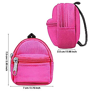 BARWA 5 Pcs Doll Travel Accessories 2 Doll Backpack Bag with Zipper with 2 Sunglasses 1 Telescope for 11.5 inch Doll…