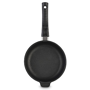 Ozeri Professional Series Hand Cast Ceramic Fry Pan with Removable Handle, 100% Made in Germany and Free of GenX, PFBS, Bisphenols, APEO, PFOS, PFOA, NMP and NEP