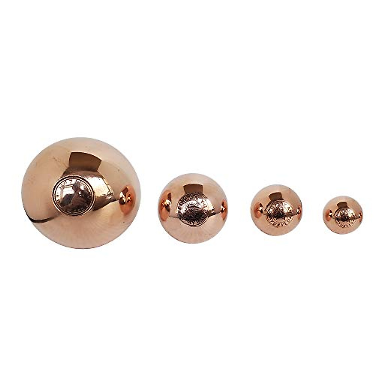 Premium Pure Solid Copper Ball Approx 3, 2, 1.5 or 1.1 Inch Dia Healing Energy Orb Sphere Mineral Crystal Mental Agility Grounding Movement Therapy American Ayurveda (1.1 Inch)