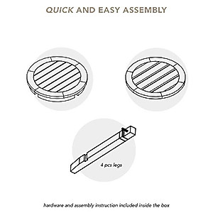 Cambridge Casual Plantation Teak Arie Arie Rocking Chair, Chat Set/Natural Teak