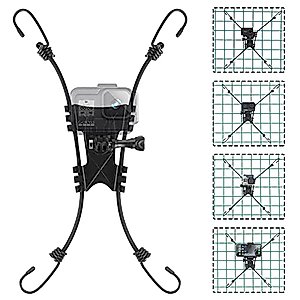 KOQEIEY Fence Mount - Swing Vision Fence Mount Compatible with Gopro11, iPhone, Phone, Mevo Start and Other Action Cameras for Softball, Tennis, Baseball, Football, Net/Chain Link Games Recording