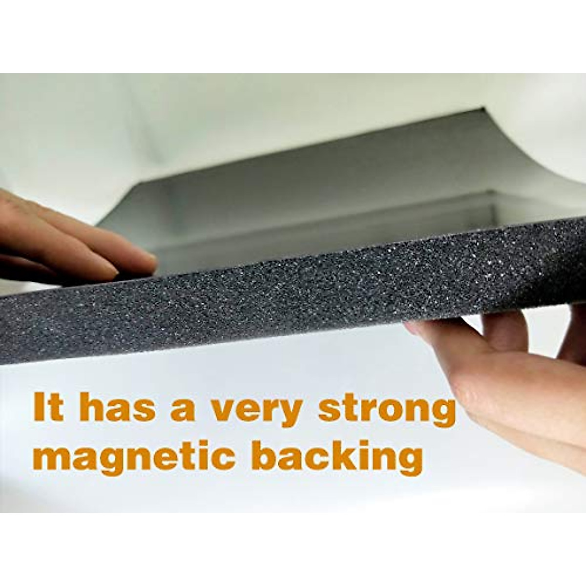 Goodhoily Air Conditioner Drip Cushion Black 24" x 19 5/10" x 4/5" & AC Rain Cover with Holds Strong Magnetic Backing for Window AC Units Stops Cushion Moving,Stops The Noise from Raining