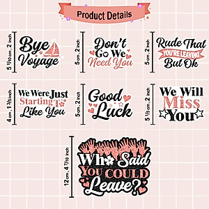 MAMFEOV Going Away Party Decorations Rose Gold Who Said You Could Leave Banner, Retirement Decor, Graduation Farewell and Goodbye Celebration Coworkers Leaving Party Supplies