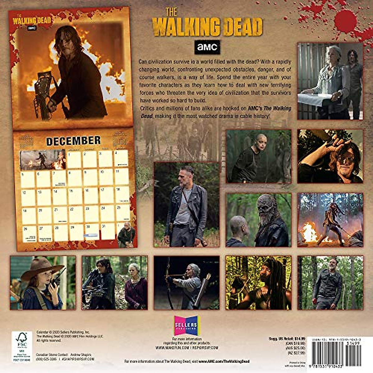 2021 AMC The Walking Dead® 16-Month Wall Calendar