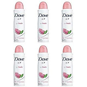Dove Go Fresh Pomegranate & Lemon Verbena Deodorant Spray 150 ml / 5 oz (6-Pack)