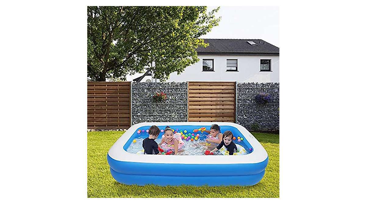Inflatable Family Pool - Durable 0.3mm Wall, Easy Setup for Summer Fun