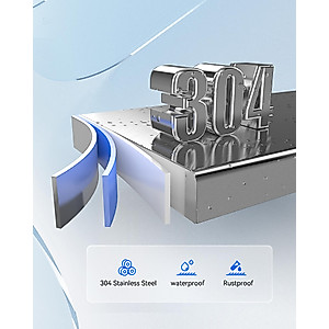 ZeroPone Stainless Steel Folding Wall Shelf 72L x 12W Inch,Stainless Steel Folding Drop-Down Food Shelf Stand,for Kitchen, Restaurant, Garage, Laundry Room, Food Truck, Window Service