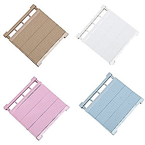 Scalable Layered Separator Adjustable Storage Rack Shelf for Wardrobe Refrigerator Cupboard Kitchen Bathroom Random Colour