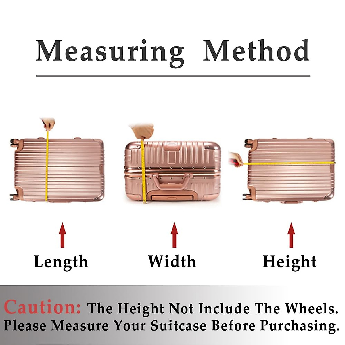 Yuppies Clear PVC Suitcase Cover Protectors Luggage Cover for Wheeled Suitcase (20inch/24inch/28inch (3 Pieces))