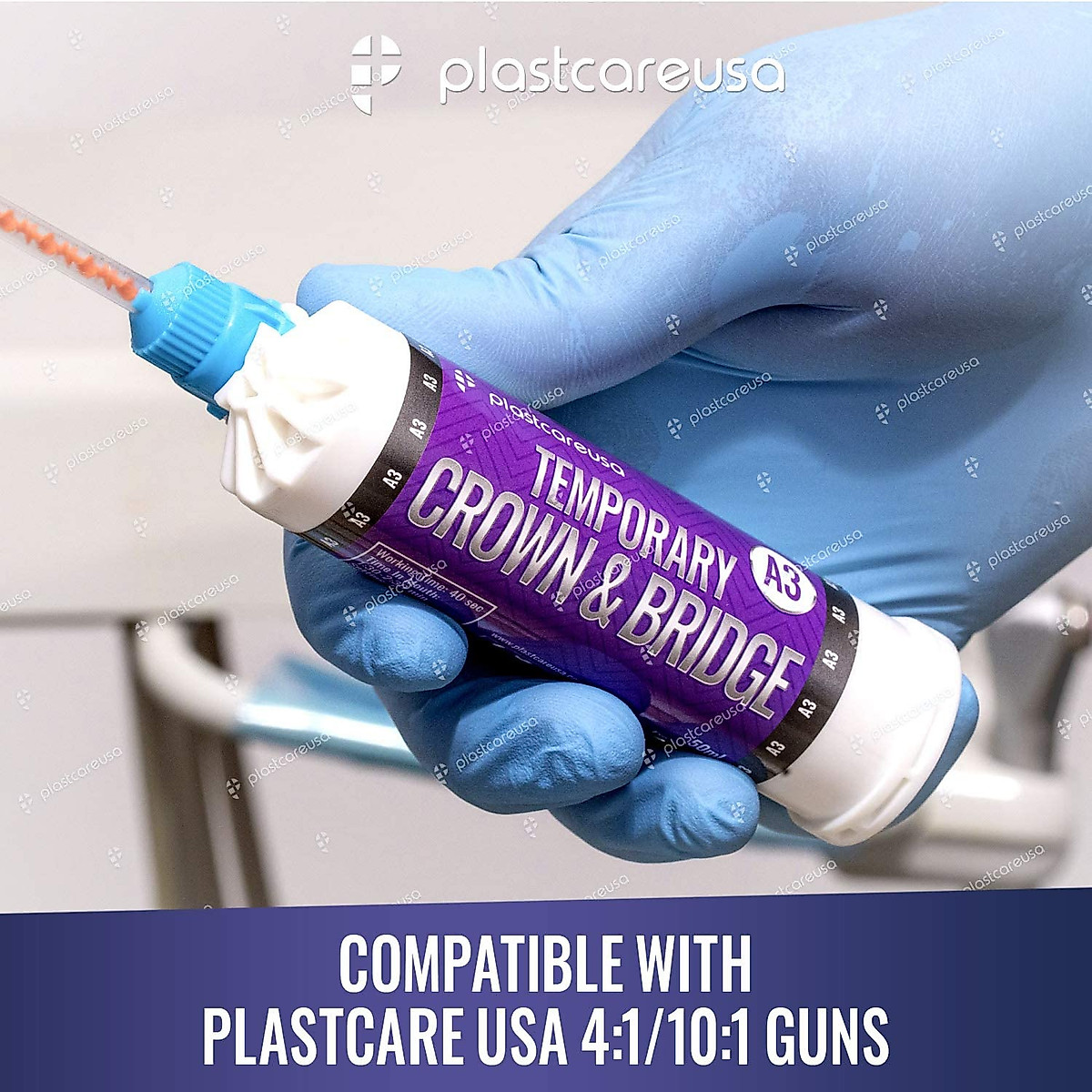 Dental Temporary Crown & Bridge 10:1 (Shade A3) Material Dental (1 Cartridge)