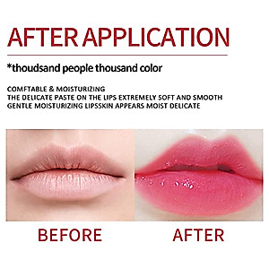 paminify 2pcs Jelly Clear Crystal Flower Magic Lipstick Color Changing Tinted Lip Balm Nourishing Moisturizing Lip Stick labial magicos