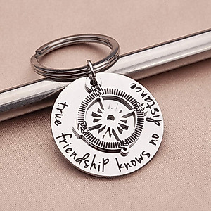 Best Friends Birthday Gifts for Women Friendship Best Friend Gift Friendship Gifts for Women Friends for Women Men Teen Girls Long Distance Friendship Going Away Compass Gifts Birthday Wedding