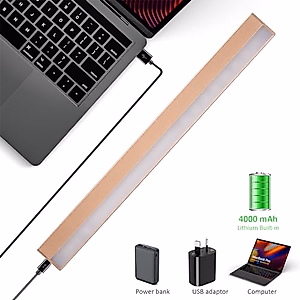 MIOBLUE Wireless Picture Lights with Remote, Recgargeable Battery Painting Light Display Lamp with 3 Lighting Modes, Dimmable Dartboard Light with Timer for Frame Portrait Art, Metal Body