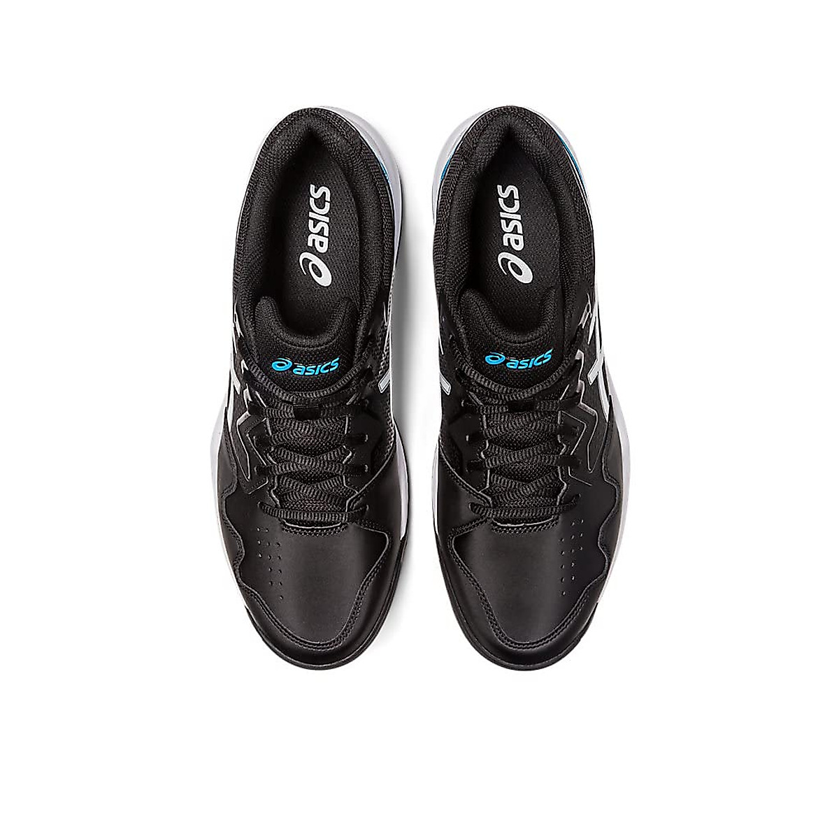 ASICS Men's Gel-Dedicate 7 Tennis Shoes, 9.5, Black/Island Blue