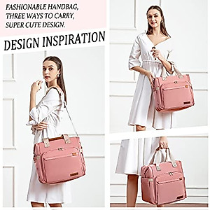 Womens Cooler Bag 22qt Collapsible Pink Soft Sided Car Cooler, 36 Can Lunch Cooler, Large Portable Leakproof Lunch Tote Bag Wine Cooler for School, Travel, Beach, Camping, Picnic, Fishing, Floating