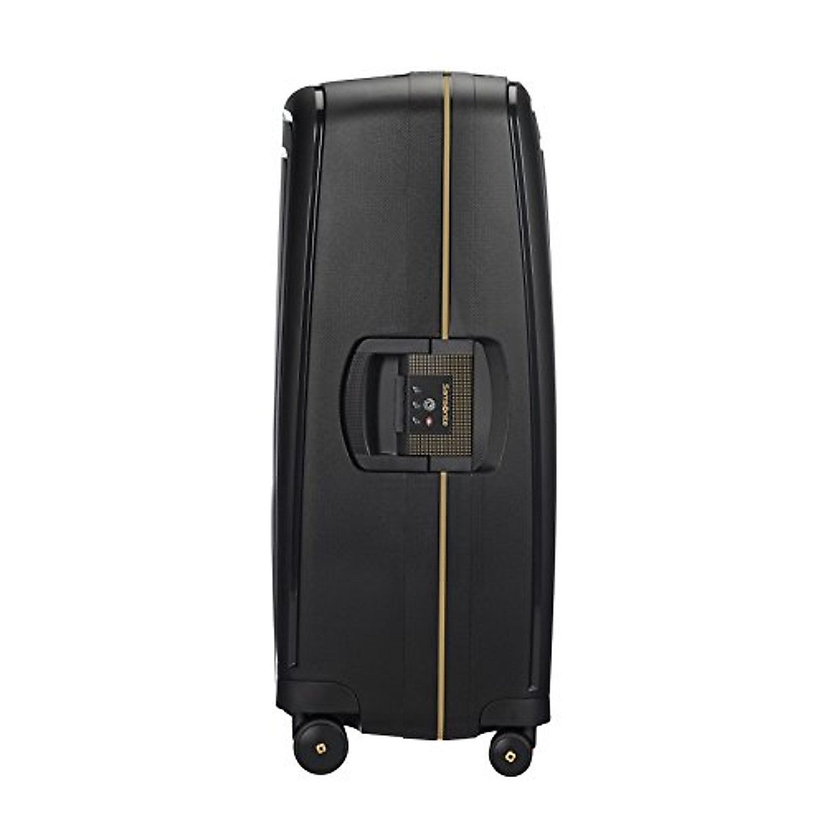 SAMSONITE S'Cure DLX Spinner 75, 4.5 KG Hand Luggage, 75 cm, 102 liters, Black (Black/Gold Deluscious)