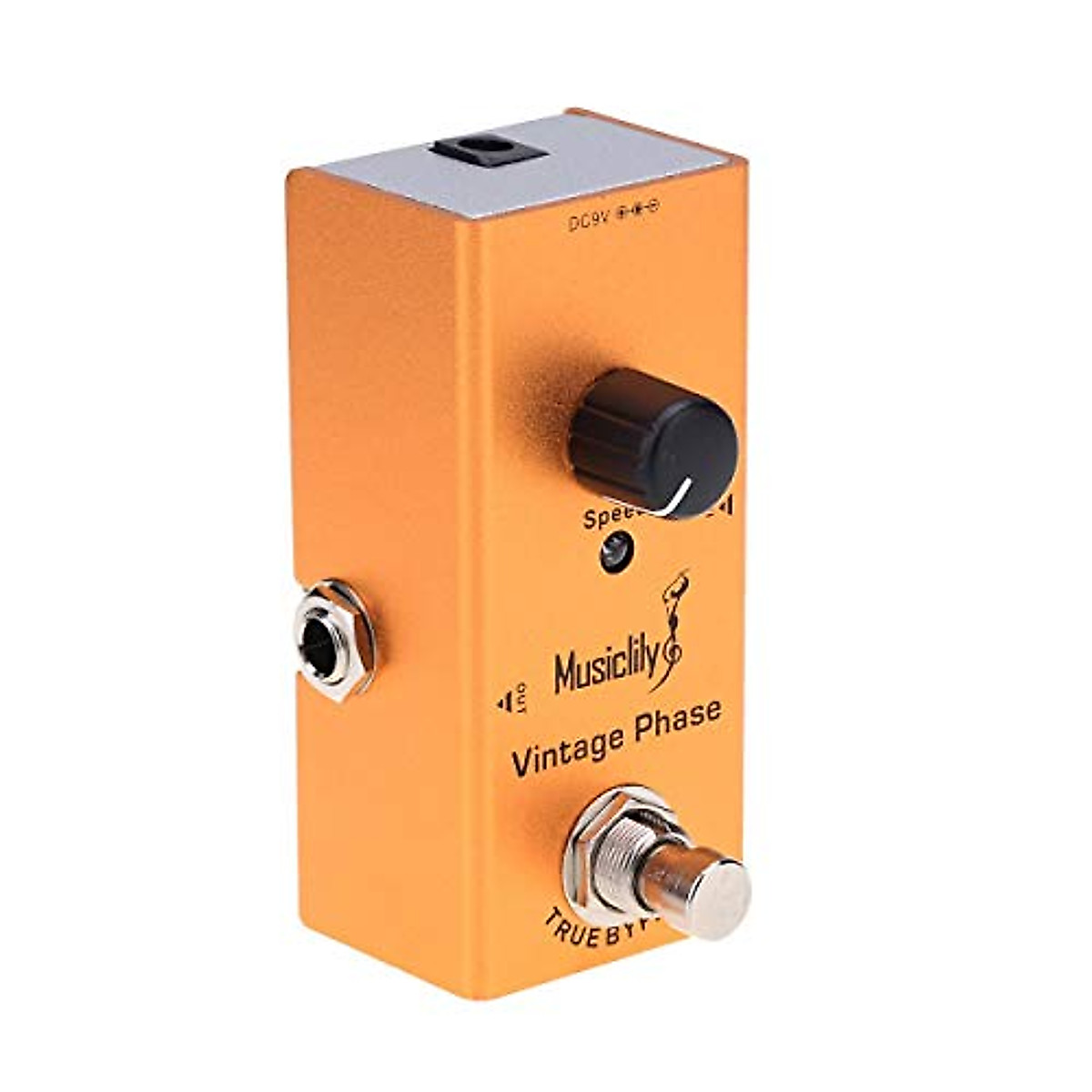 Musiclily Basic Vintage Phase Electric Guitar Effects Pedal DC 9V Adapter Powered True Bypass