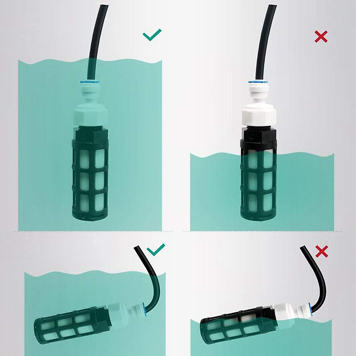 Water Filter, Portable On‑Toxic Filter Replacement Water Inlet Filter, PP Tasteless for Water Sprayer Misting Humidification